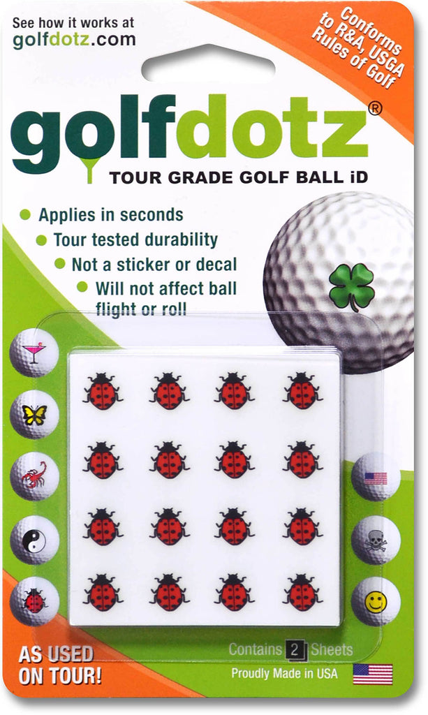 Ladybug Golf Ball Markings | Stamp Your Golf Balls – Golfdotz