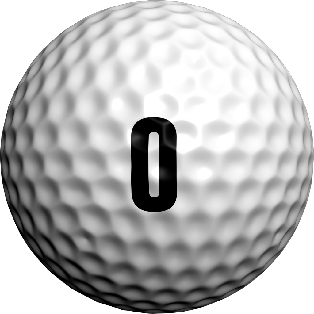 Golf Ball Number Markings | Golfdotz Modern Numbers